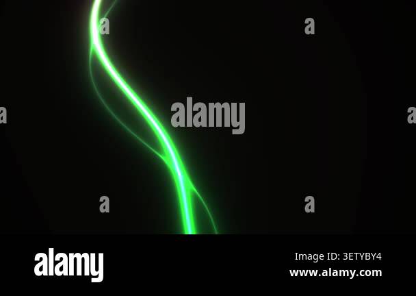 neon green and red light trails on black background Stock Video Footage ...