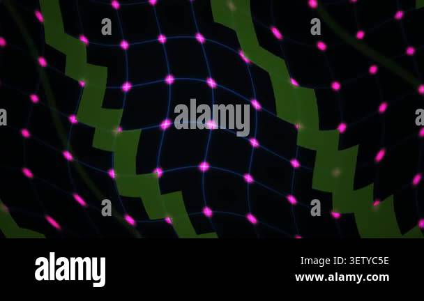 Abstract representation of network connections and data visualization ...