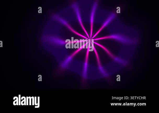 A bright purple and pink light explodes on a dark background Stock ...