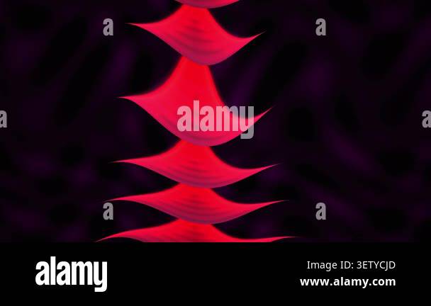 A series of bright red abstract shapes on a dark background Stock Video ...