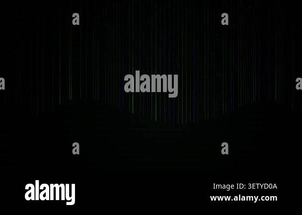 A black background with white noise static on a television screen Stock ...