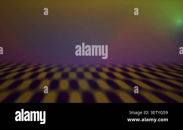 A visually striking image featuring a checkered floor that stretches ...