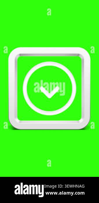 3D green screen user profile avatar account icon animation loop Stock ...