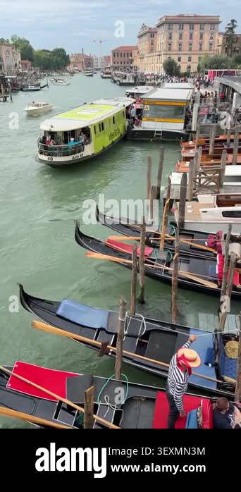 VENICE, ITALY - APRIL 19, 2026: Elevated view of the Grand Canal ...