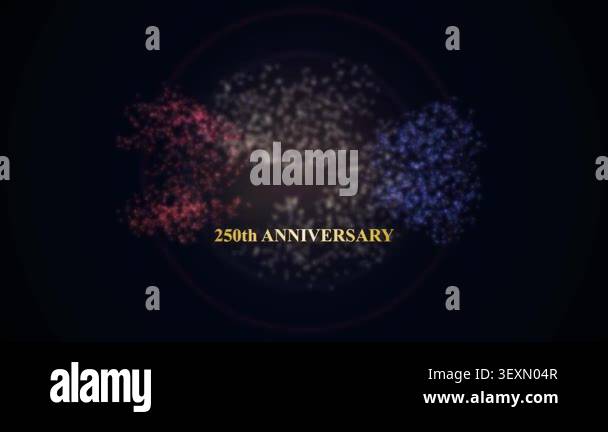 A sophisticated graphic design featuring a stylized 250 number emblem ...