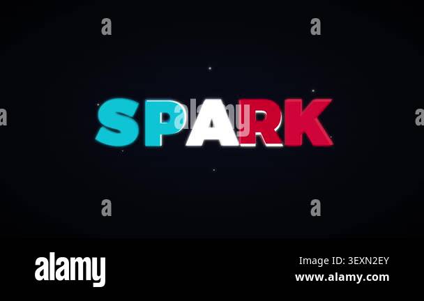 Animated graphic featuring the word SPARK in multicolored overlapping ...