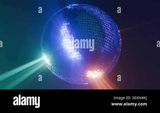 3d disco ball animation seamless loop Stock Video Footage - Alamy