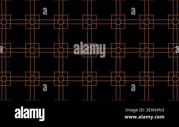 4K Abstract Motion Background Copper Square Lattice Pattern with Alpha ...
