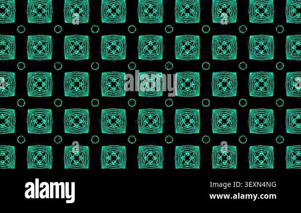 4K Motion Background Cyan Octagram Geometric Grid with Alpha Channel ...