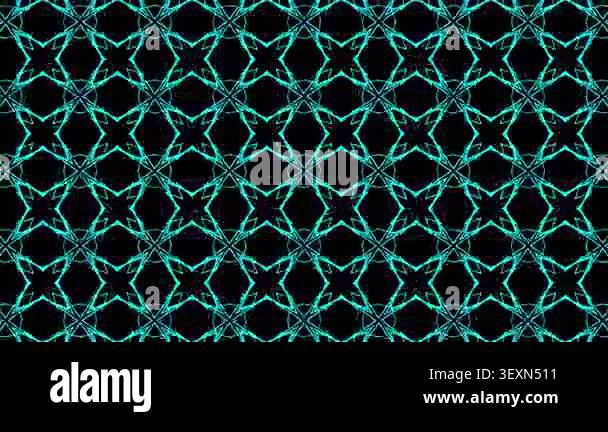 4K Digital Tech Network Overlay Cyan Interconnected Geometric Mesh with ...