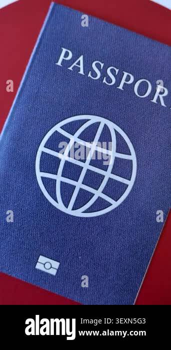 Japanese passport or id document with tickets for flight, travel ...