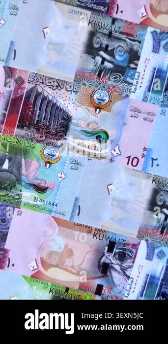 Kuwait paper money, dinar banknotes as currency for exchange or travel ...