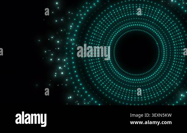 Abstract Blue Glowing Dots Technology Video Animated Background Stock ...