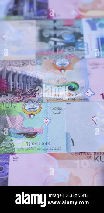 Kuwait paper money, dinar banknotes as currency for exchange or travel ...
