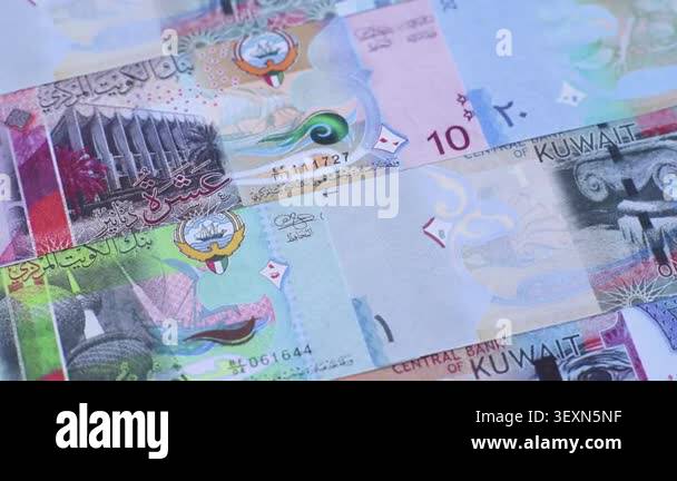 Kuwait paper money, dinar banknotes as currency for exchange or travel ...