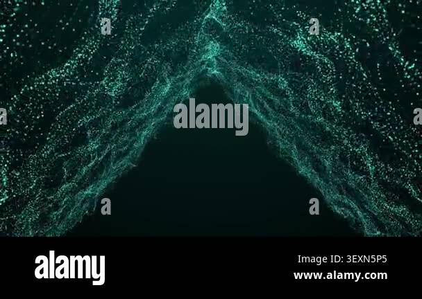 Digital Dynamic Wave Of Dots Video Animated Background Stock Video ...
