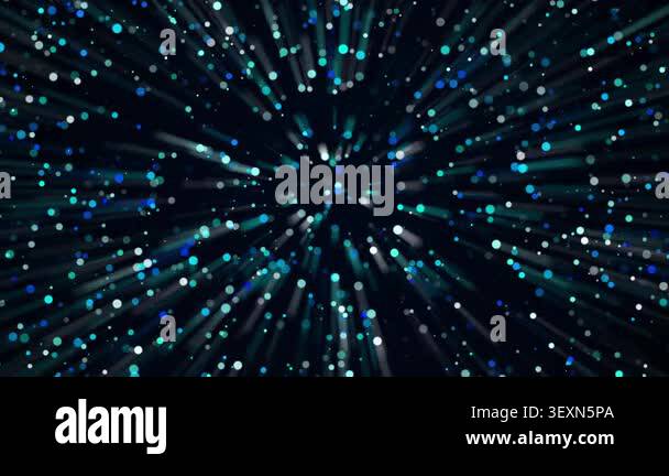 Dynamic burst of glowing particles in radial Video Animated Background ...