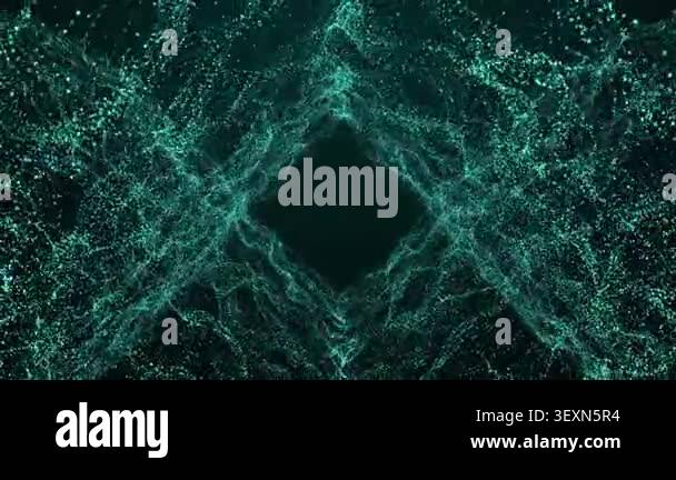 Digital Dynamic Wave Of Dots Video Animated Background Stock Video ...