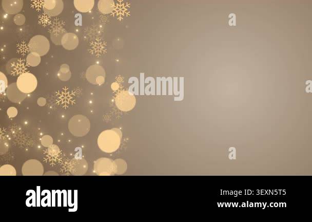 Merry Christmas Gold Bokeh Elegant Video Animated Background Stock ...