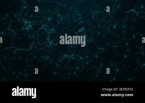 Abstract plexus connected lines geometrical shapes concept Stock Video ...