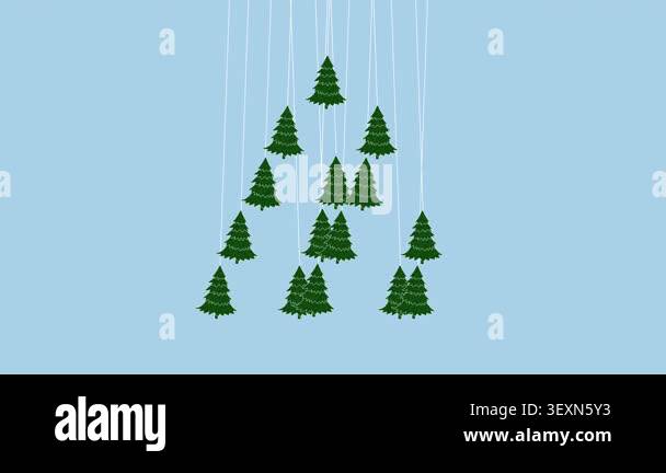 Christmas Tree 2d animation with alpha matte Stock Video Footage - Alamy