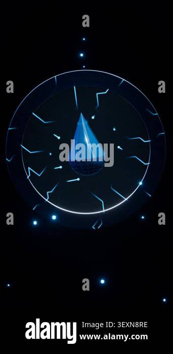 A polished glass aquatic coin spins seamlessly within a digital ...