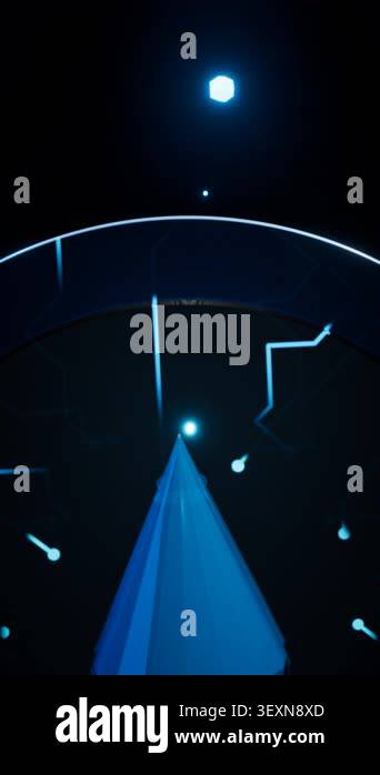 A deep blue oceanic energy emblem features intricate glowing circuitry ...