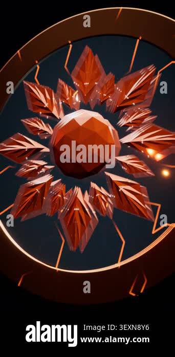 A futuristic sun energy token illuminates the surrounding dark space ...