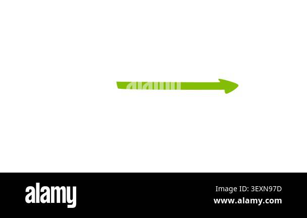 4K Animated Finance and Stock Market Growth Icon on Green Screen ...