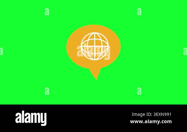 4K Animated Checkbox Pendulum Swinging on Green Screen Approval Concept ...