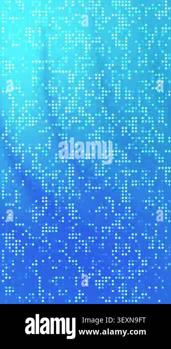 Blue gradient animation enhanced with glowing digital particles ...