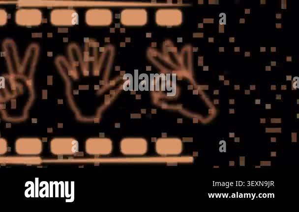 Film strip graphic suitable for adding a dynamic touch to presentations ...