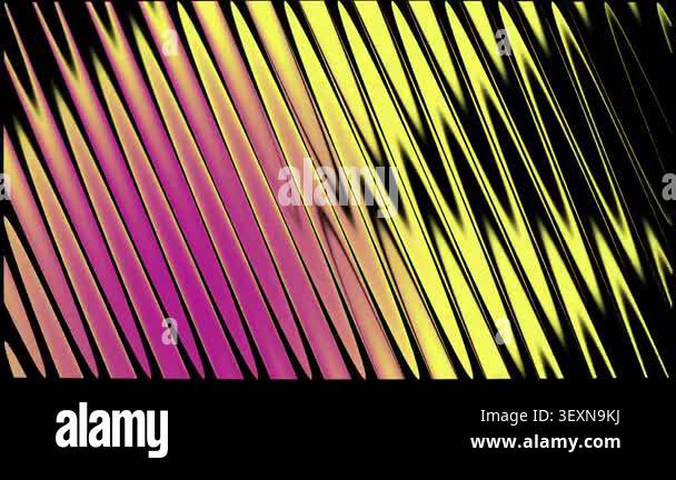 Vibrant abstract design features diagonal lines in yellow, pink, and ...