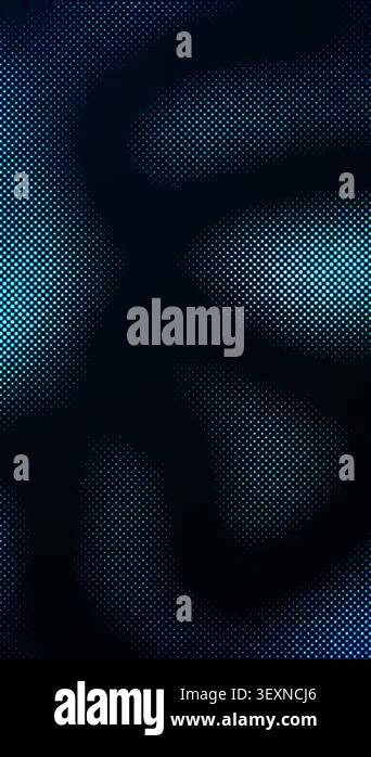 Vertical blue halftone light dots create a glowing digital texture on ...