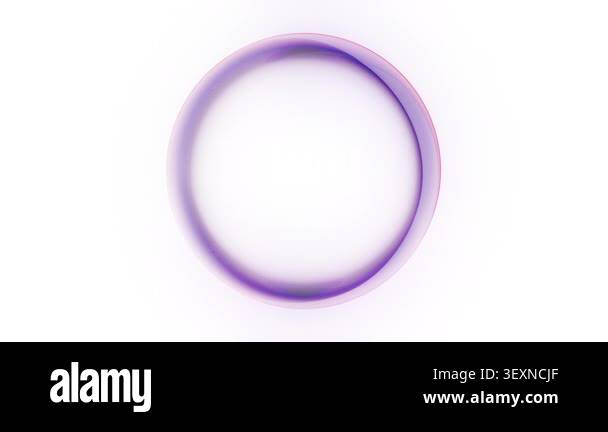 Soft pastel holographic ring flows on a clean white background ...