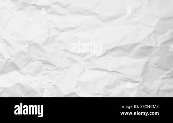 White crumpled paper texture fills the frame, a 4K 60fps seamless loop ...
