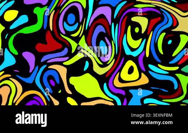 Abstract marbled acrylic paint ink painted waves painting texture ...