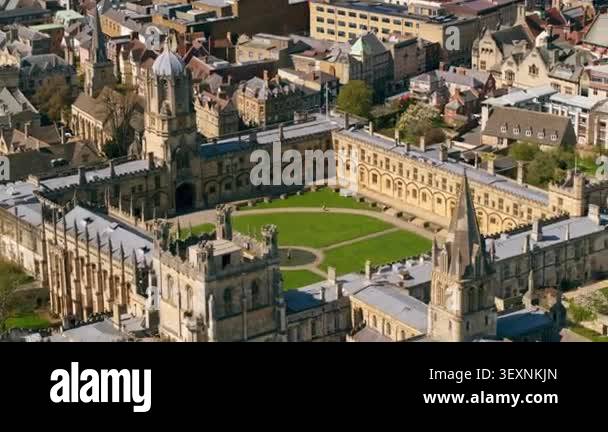 Iconic Christ Church college and cathedral in Oxford, England ...