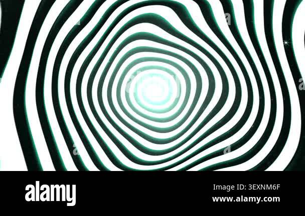 Hypnotize black white mint spiral background Stock Video Footage - Alamy