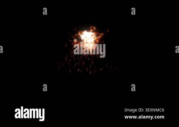 Red Spark of power cast spelling drop on the ground effect Stock Video ...