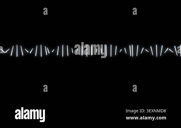 Long DNA rotation looping effect on black background Stock Video ...