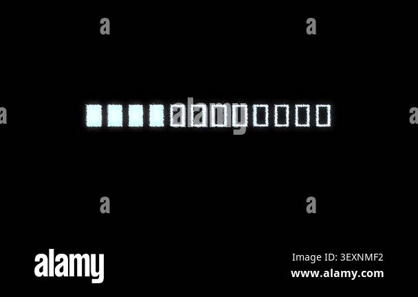 Rectangle shape loading bar loop effect background Stock Video Footage ...