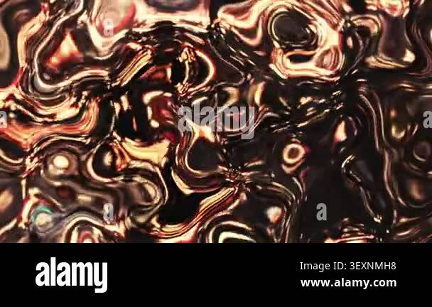 Liquid Luxury Gold wave motion background Stock Video Footage - Alamy