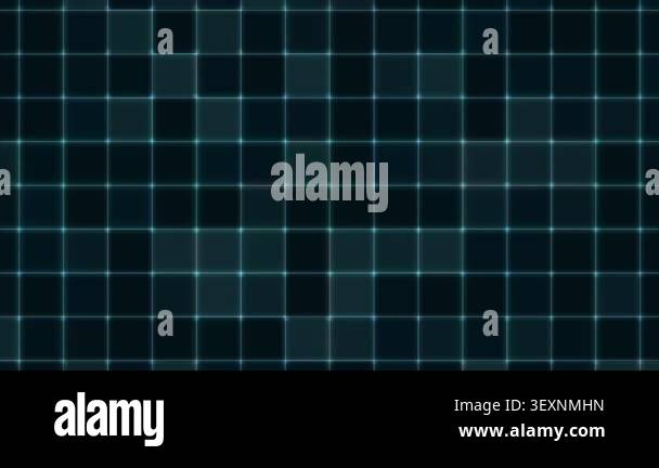 Digital style Square random glow on grid background Stock Video Footage ...