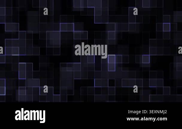 Digital style Blue glowing square random motion background Stock Video ...