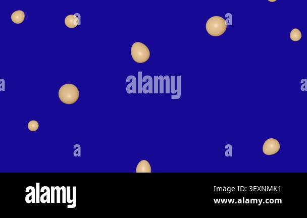 Many Egg falling down on blue screen background Stock Video Footage - Alamy