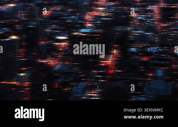 Fast shiny light blur of city in the night background Stock Video ...