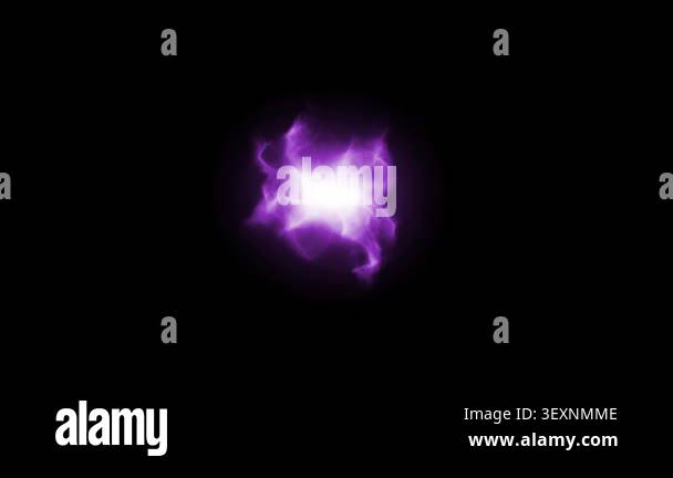 Purple magical energy aura glowing loop motion effect overlay Stock ...