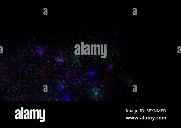 Colorful Particle pop explode around screen effect overlay Stock Video ...