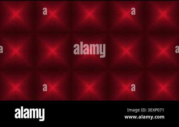 Red pulsing geometric x pattern loop. Abstract background with glowing ...